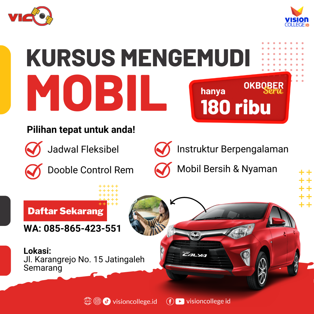 Kursus stir mobil semarang | Terpopuler | Instruktur Berpengalaman